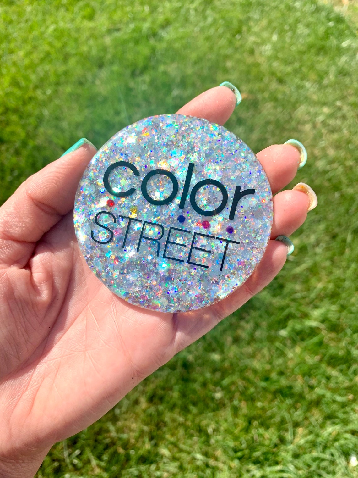 Glitter Nailfie Disk Nail Disk Nail Technician | Etsy