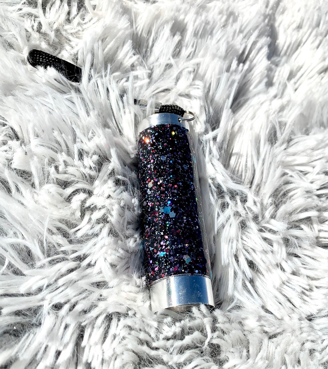 Black Glitter Flashlight | Milticolor Glitter | Travel Flashlight - Etsy