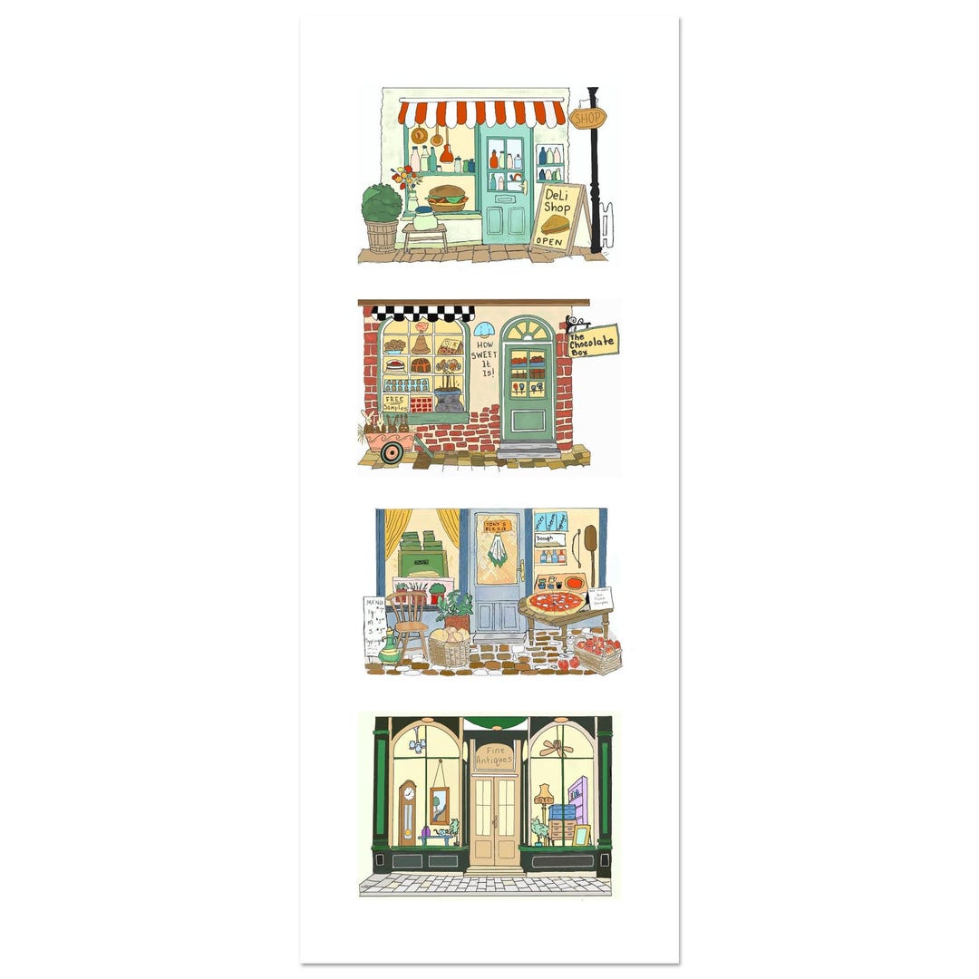 Charming Small Town Shops Poster - Celebrate Homestead-ish Living ...