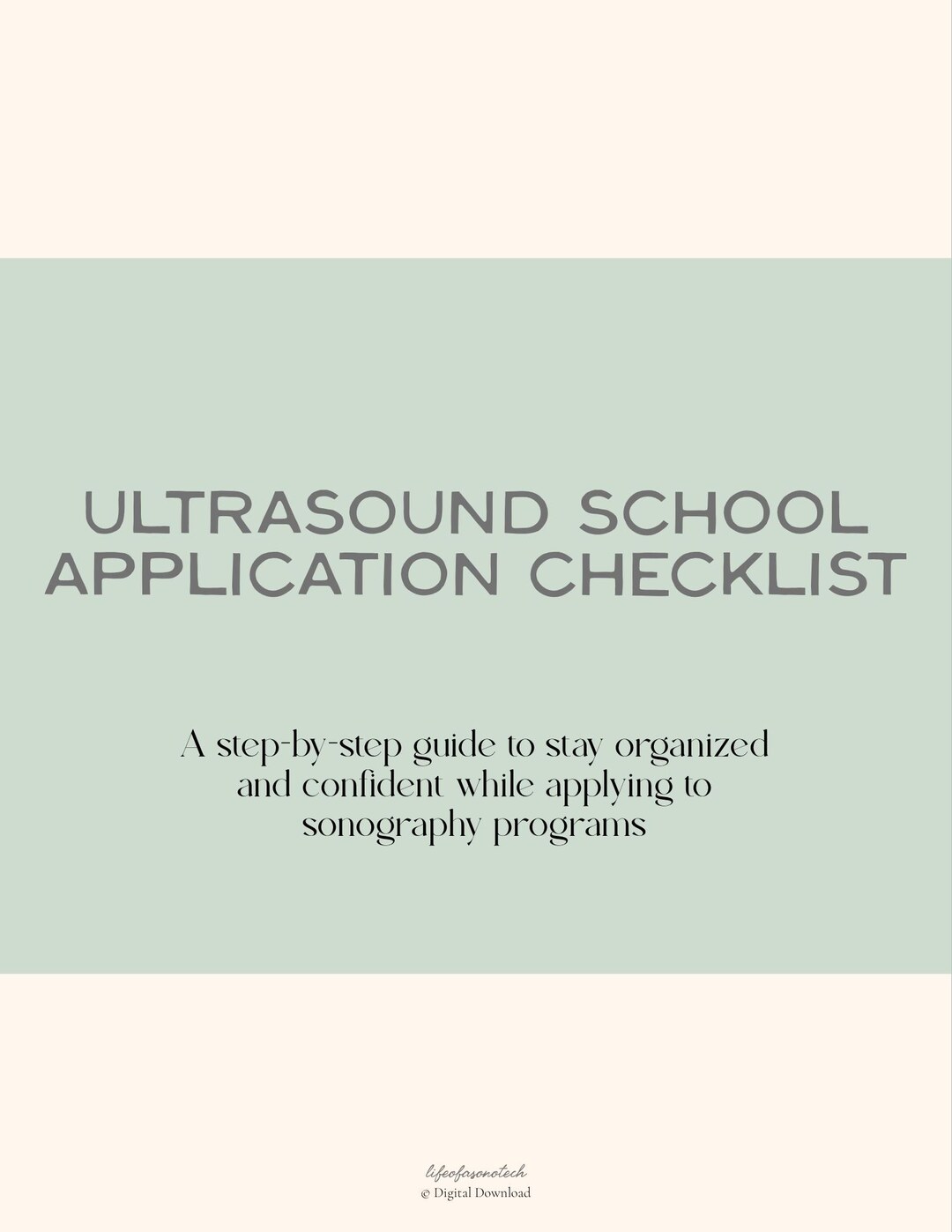 Ultrasound School Application Checklist | Sonography Program Prep ...