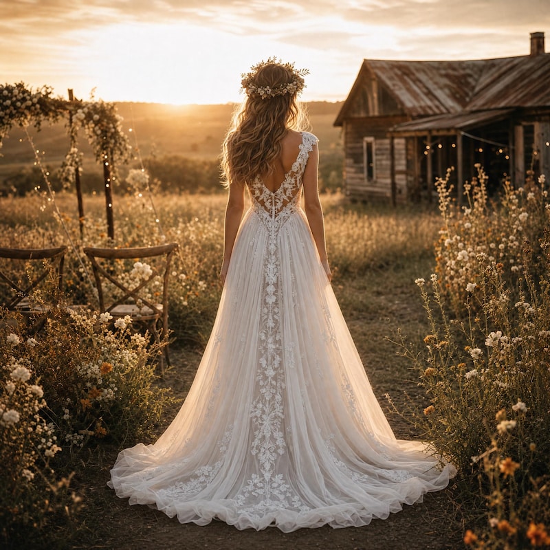 Abito sposa country - Etsy Italia