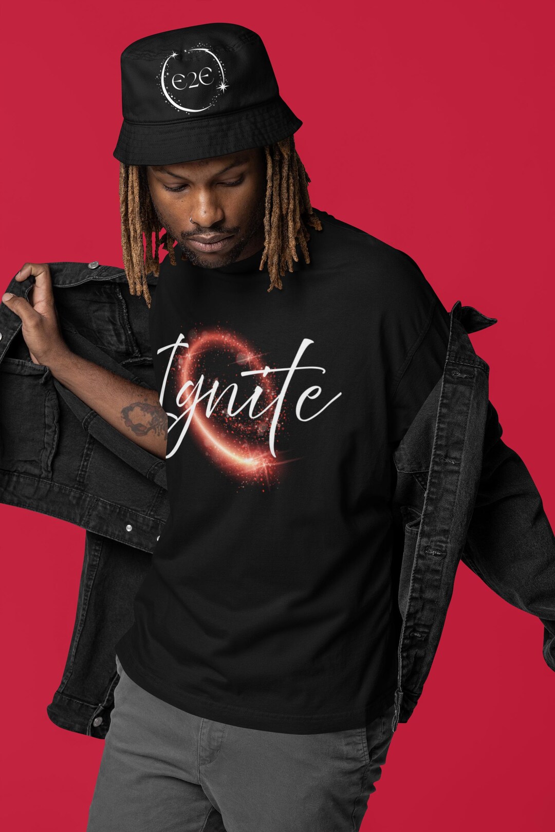 Ignite Script Tee | Flame Brush Stroke, Fire Typography - Etsy