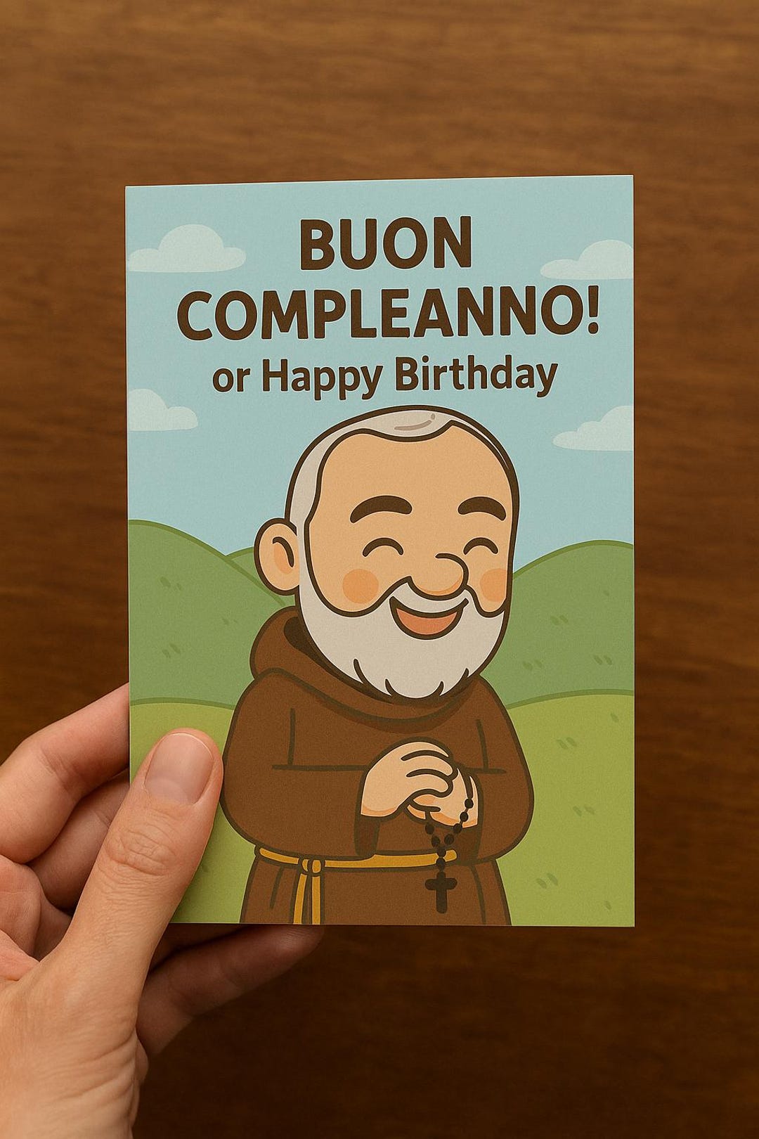 Padre Pio Birthday Card | Catholic Birthday Blessing | Mom Gift ...