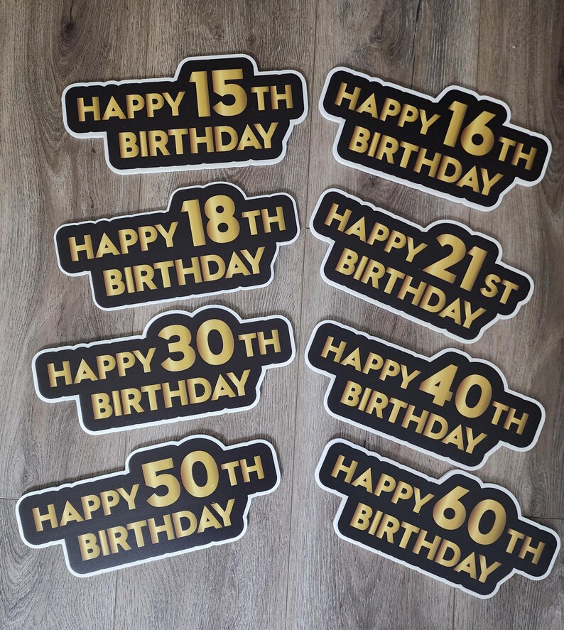 Milestone Birthday Photo Booth Prop - 5mm PVC, Waterproof - Etsy