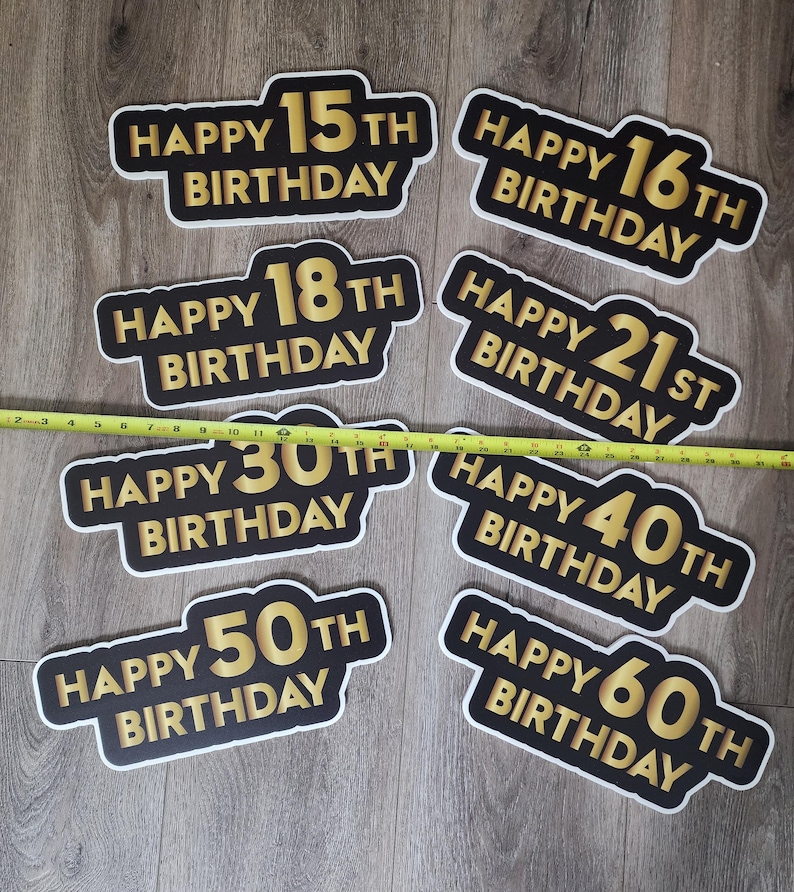 Milestone Birthday Photo Booth Prop - 5mm PVC, Waterproof - Etsy