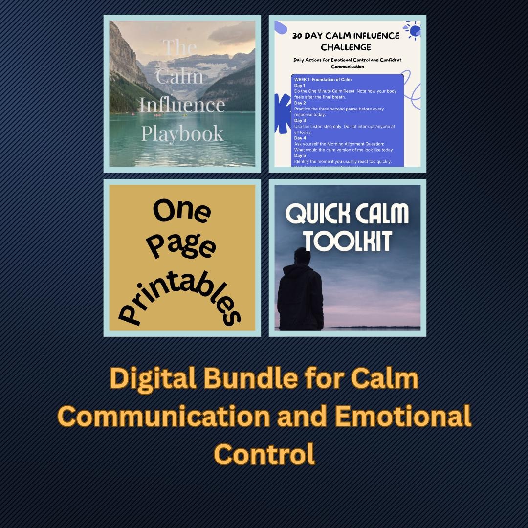 Calm Communication Bundle | Emotional Control Toolkit, 30-day Challenge ...