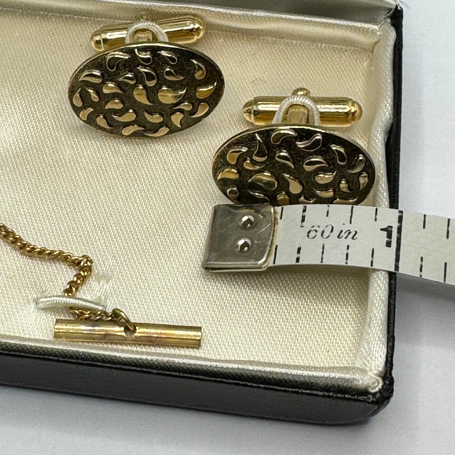 RARE Vtg 60’s ANSON Cuff Links & Tie Tack Men Jewelry Set Signed MCM ...