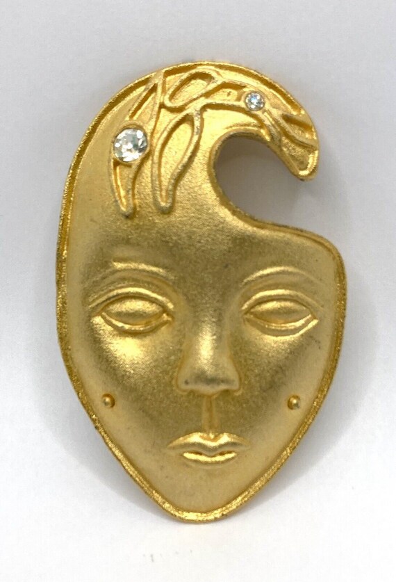 large gold face moon - Gem