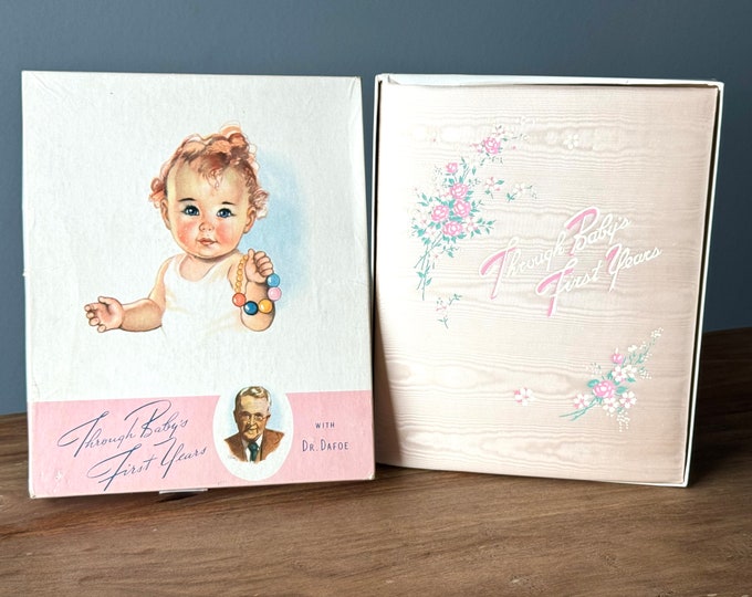 Vintage 1942 Baby Book by Dr. Allan Ron Dafoe UNUSED Through Baby’s ...