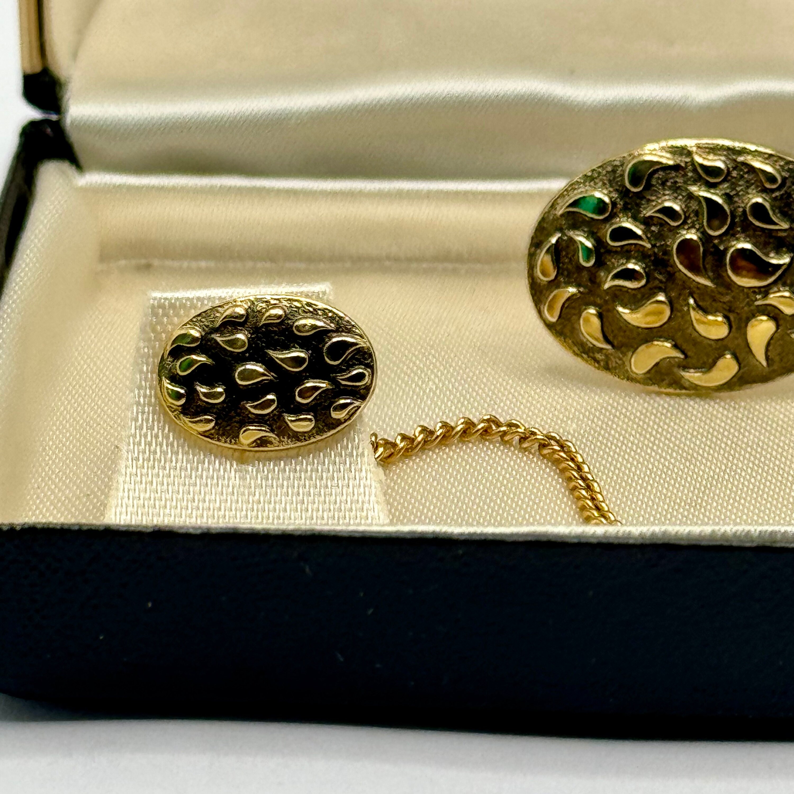 RARE Vtg 60’s ANSON Cuff Links & Tie Tack Men Jewelry Set Signed MCM ...