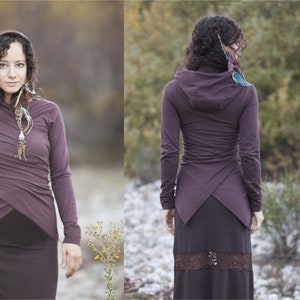 Basic Cropped Wrap - Boho Throw Jacket Hoodie - Etsy