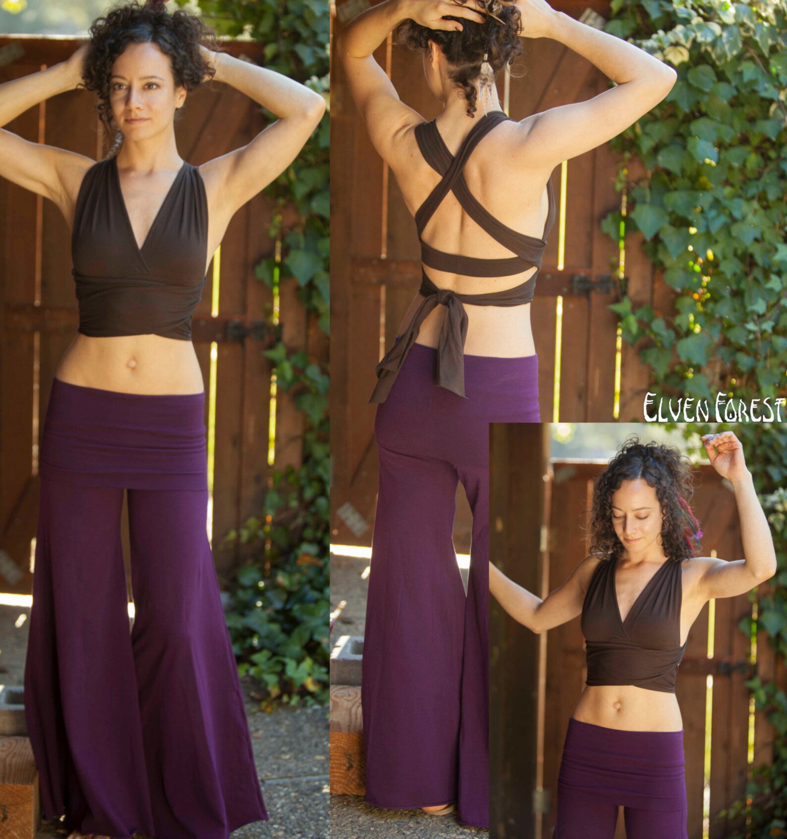 Convertible Wrap and Tie Bralette Elven Forest Festival | Etsy Sweden