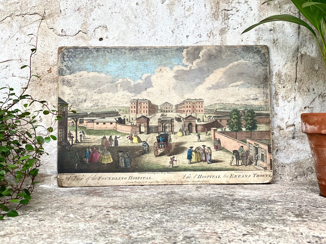 Antique Print Robert Sayer "a View of the Foundling Hospital" London ...
