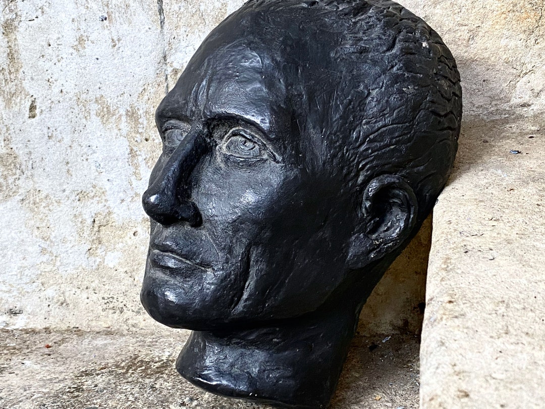 Antique Life Size Plaster Death Mask - Etsy