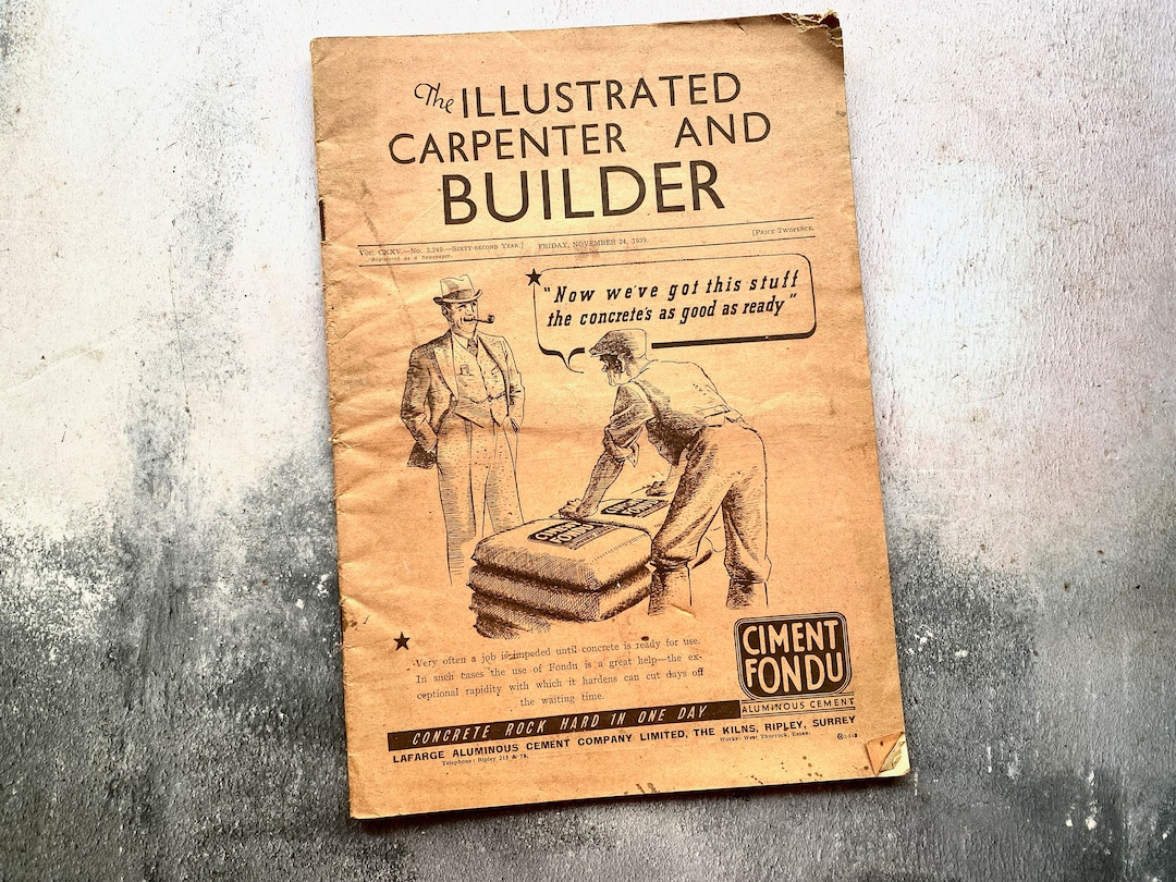 The Illustrated Carpenter and Builder 1939 Magazine - Etsy