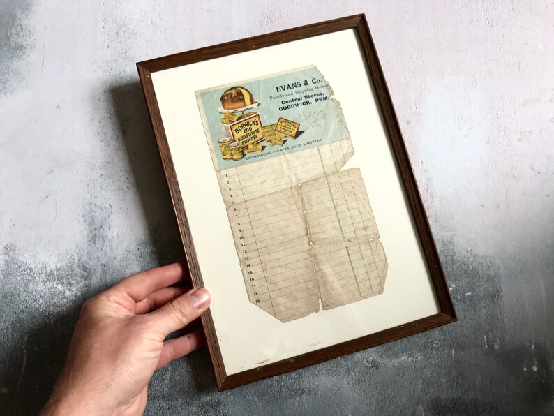 Vintage Welsh Borwick's Advertising Shopping List - Etsy UK