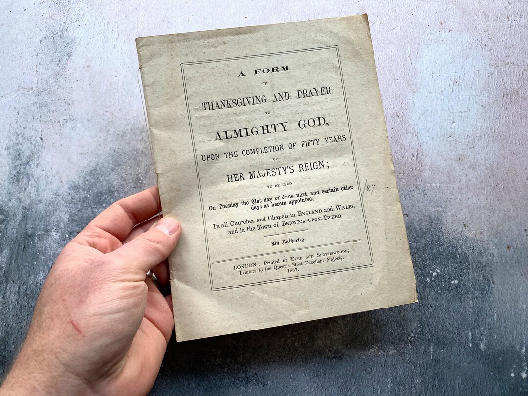 A Form of Thanksgiving and Prayer to Almighty God, Upon the Completion ...