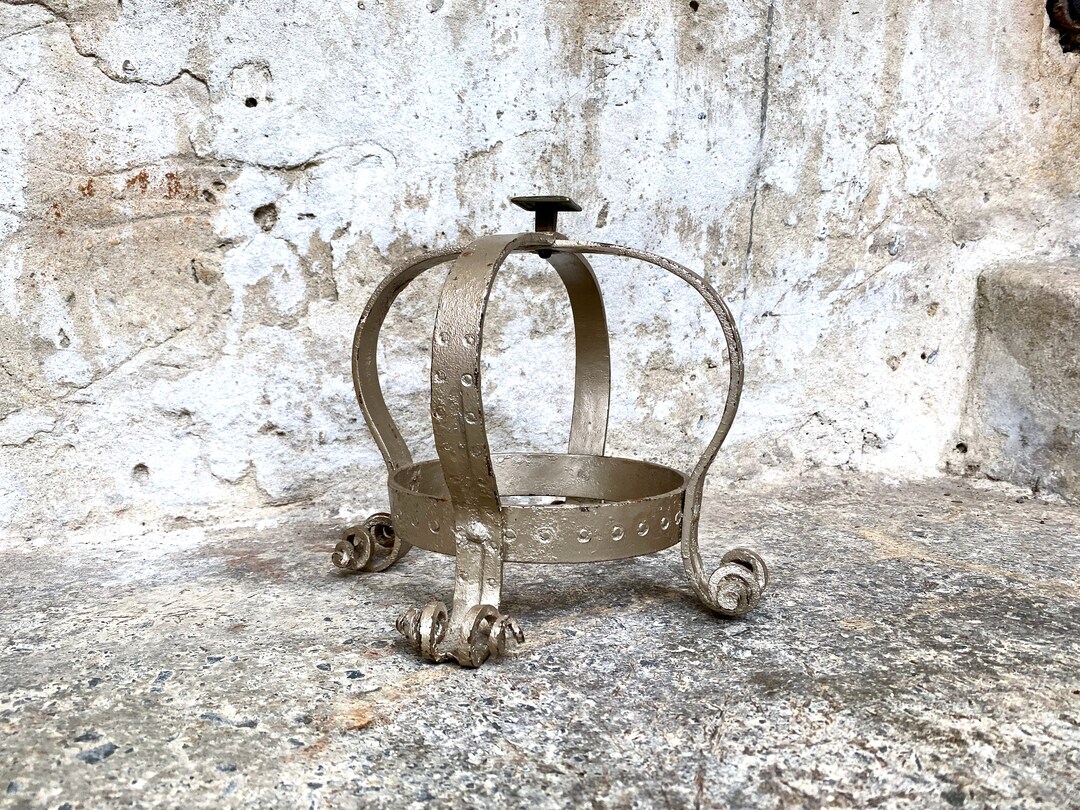Antique Vintage Wrought Iron Coronation Crown - Etsy