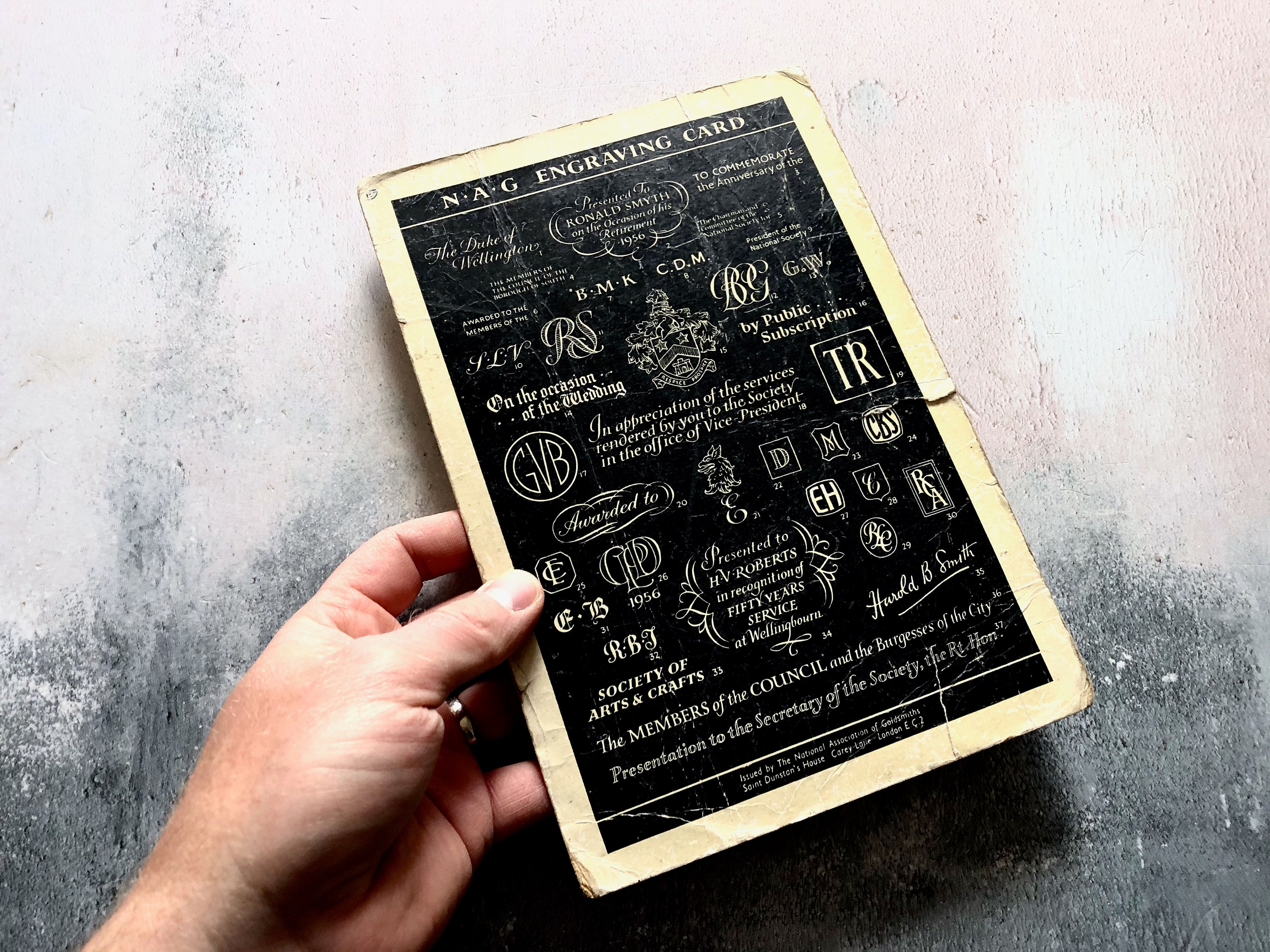 Vintage NAG Engraving Card Shop Counter Sign - Etsy UK