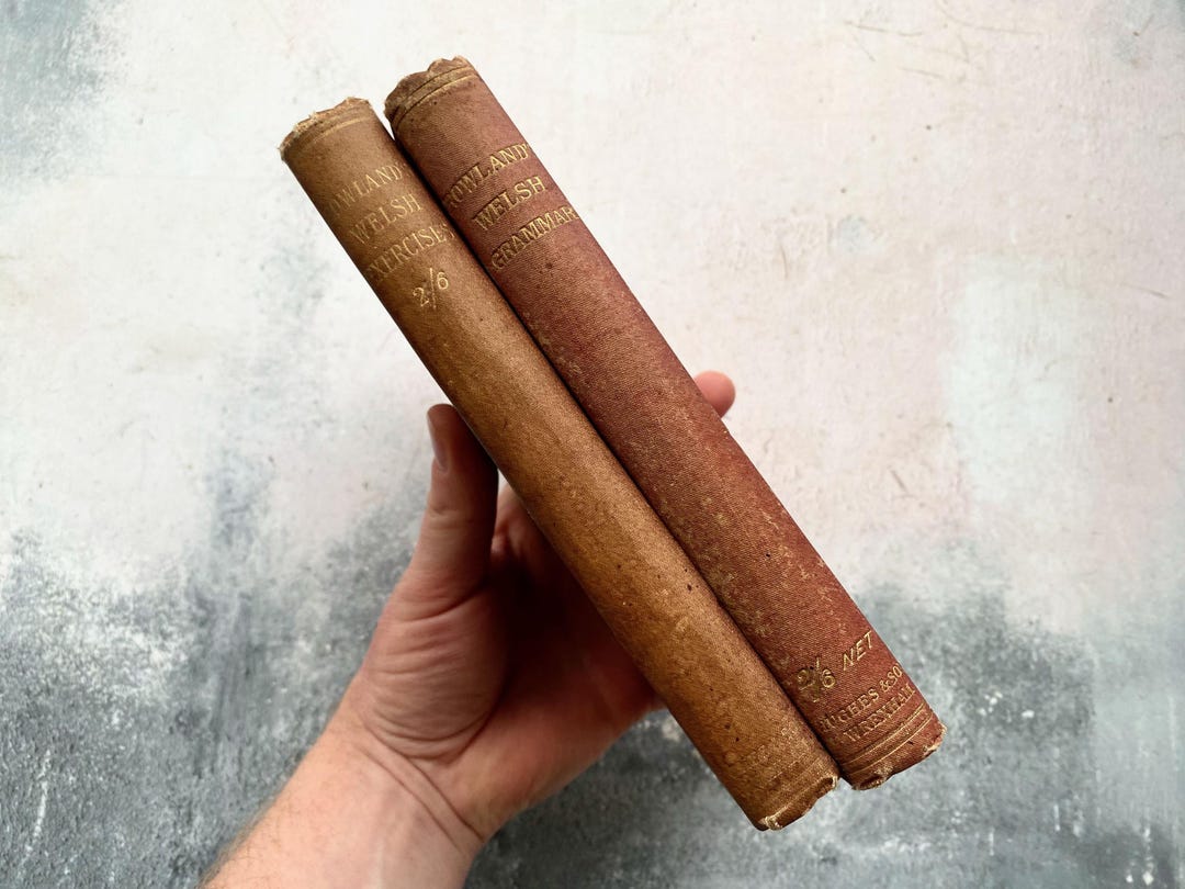 Pair of Rowland's Welsh Grammar and Welsh Exercises Books C1870s - Etsy
