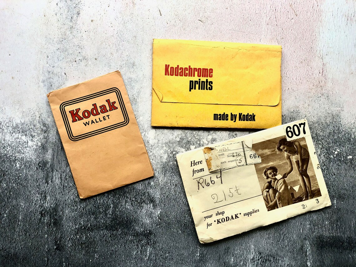 Trio of Vintage Film Development Envelope Sleeves Kodak | Etsy