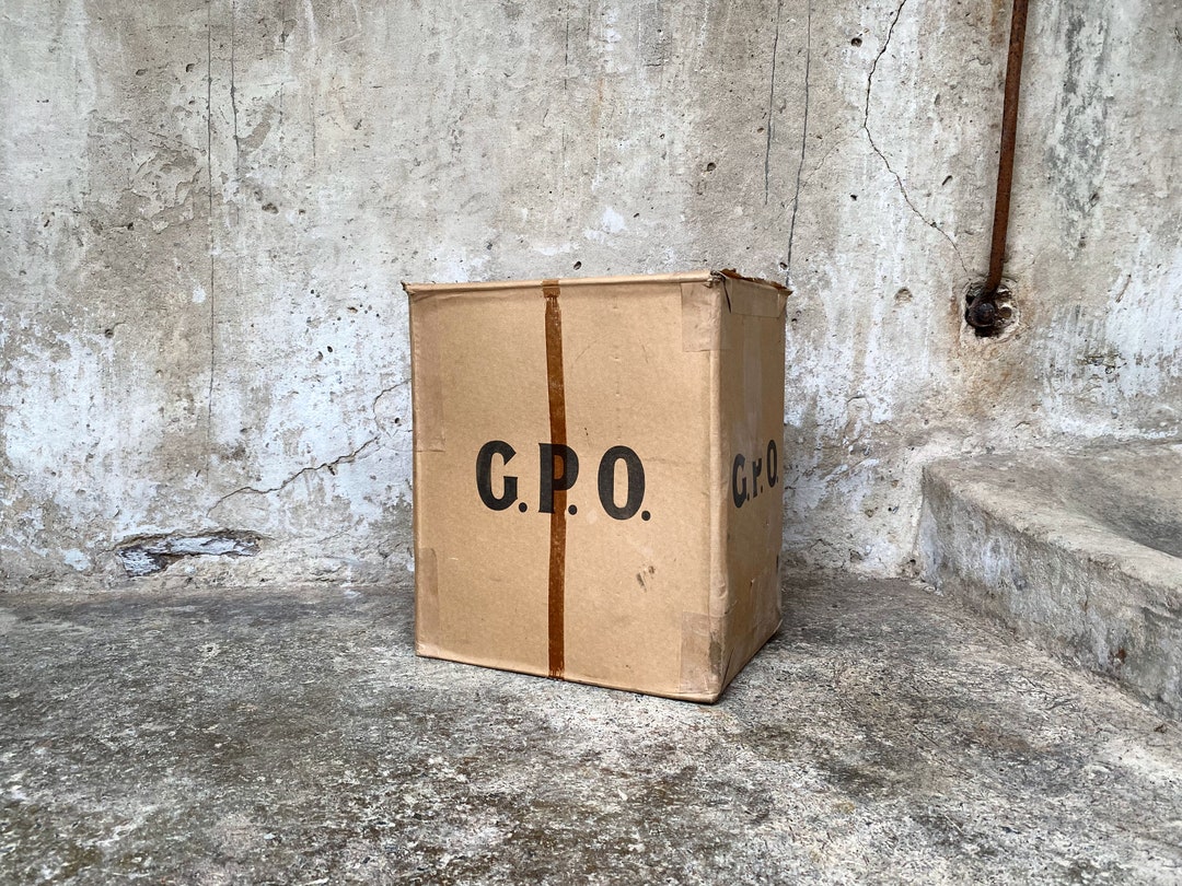 Vintage GPO Cardboard Box - Etsy
