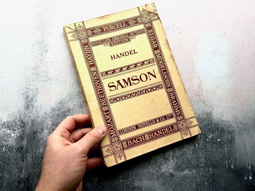 Antique Handel's Samson Sheet Music Book - Etsy