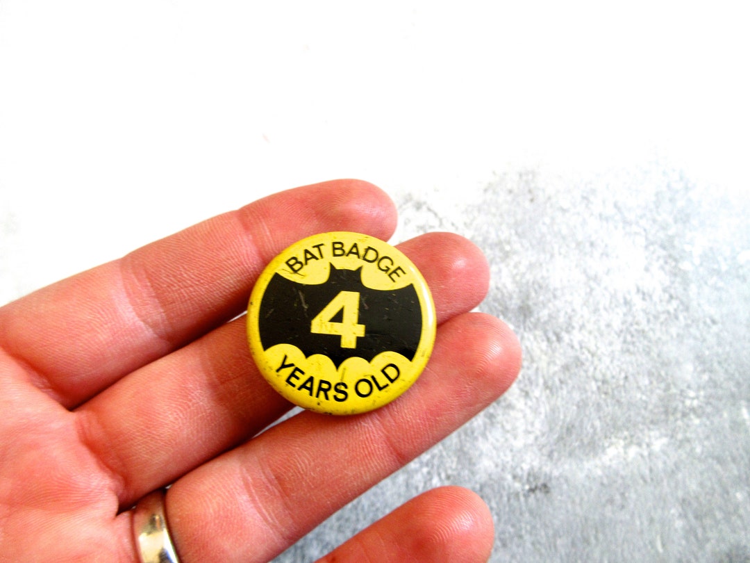 Vintage 1960s Batman Pin Bat Badge - Etsy