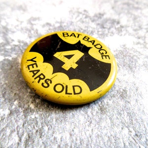 Vintage 1960s Batman Pin Bat Badge - Etsy