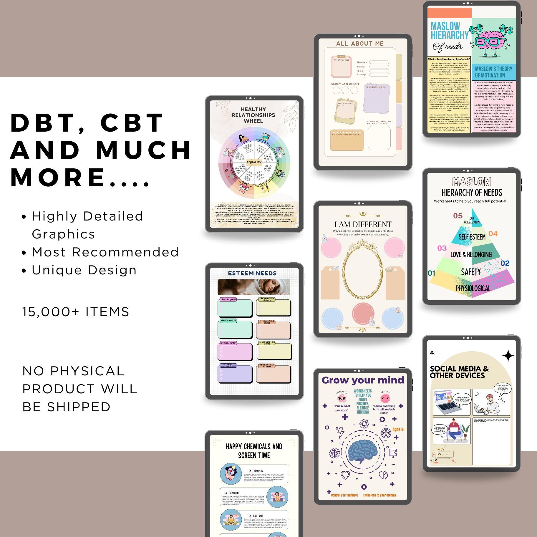 DBT Mega Bundle. Dialectical Behavior Therapy. Distress Tolerant Skills ...