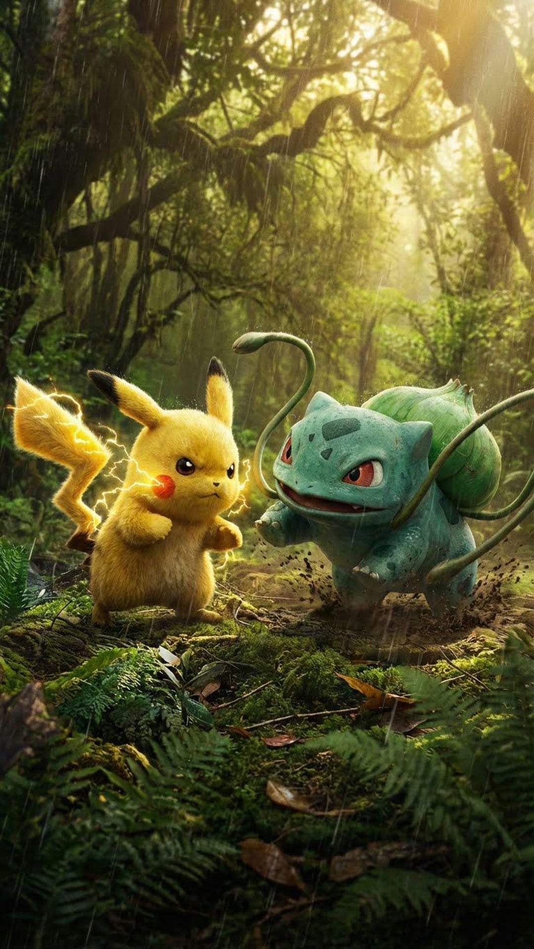 Pikachu Vs Bulbasaur Pokémon Battle - Etsy