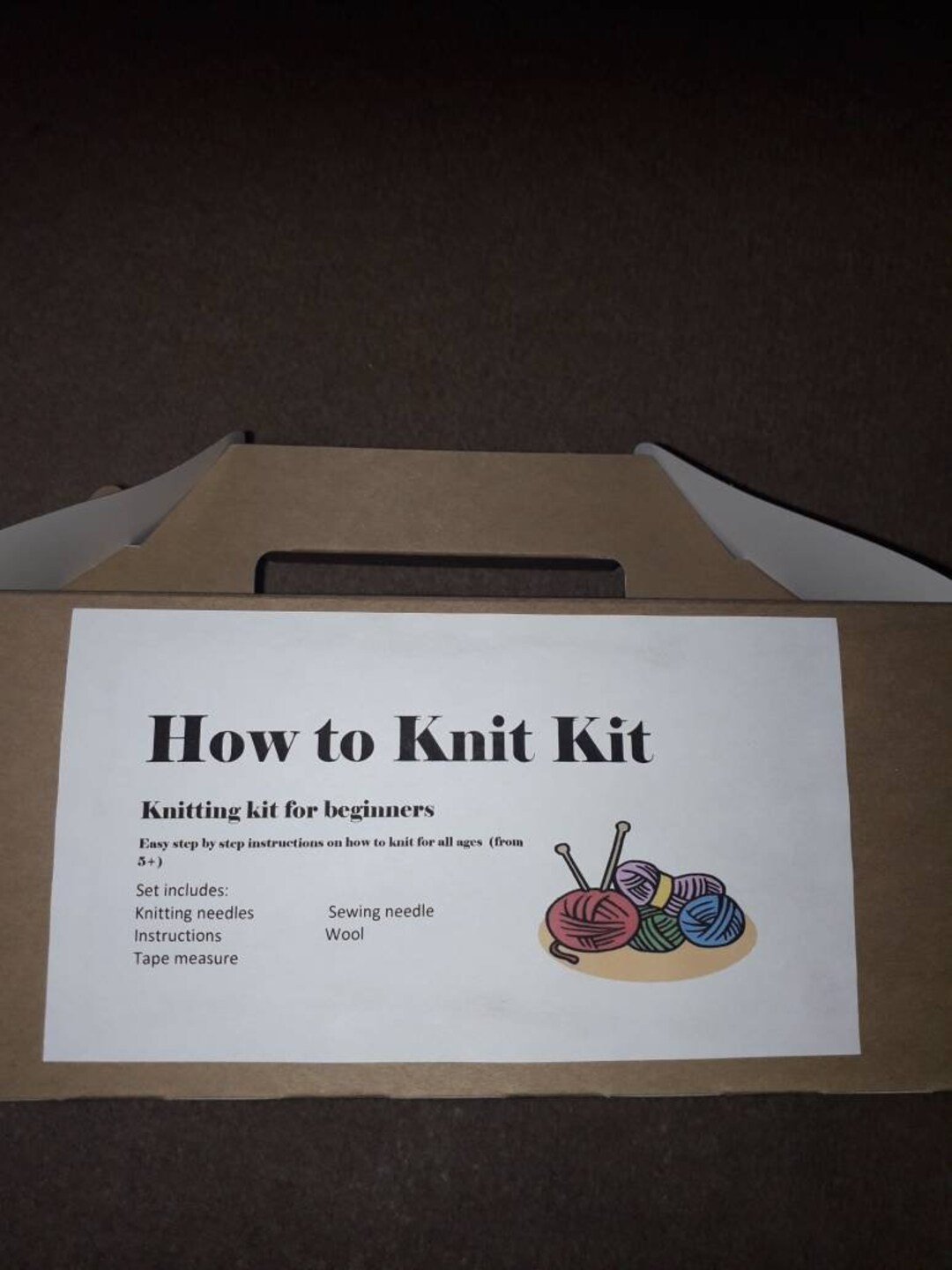 Children's Knitting Kit. How to Knit Kit for Beginners - Etsy