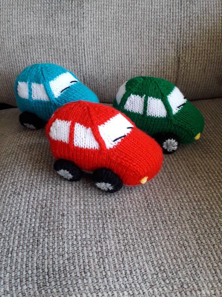 Hand Knitted Toy Car Vehicle | Etsy