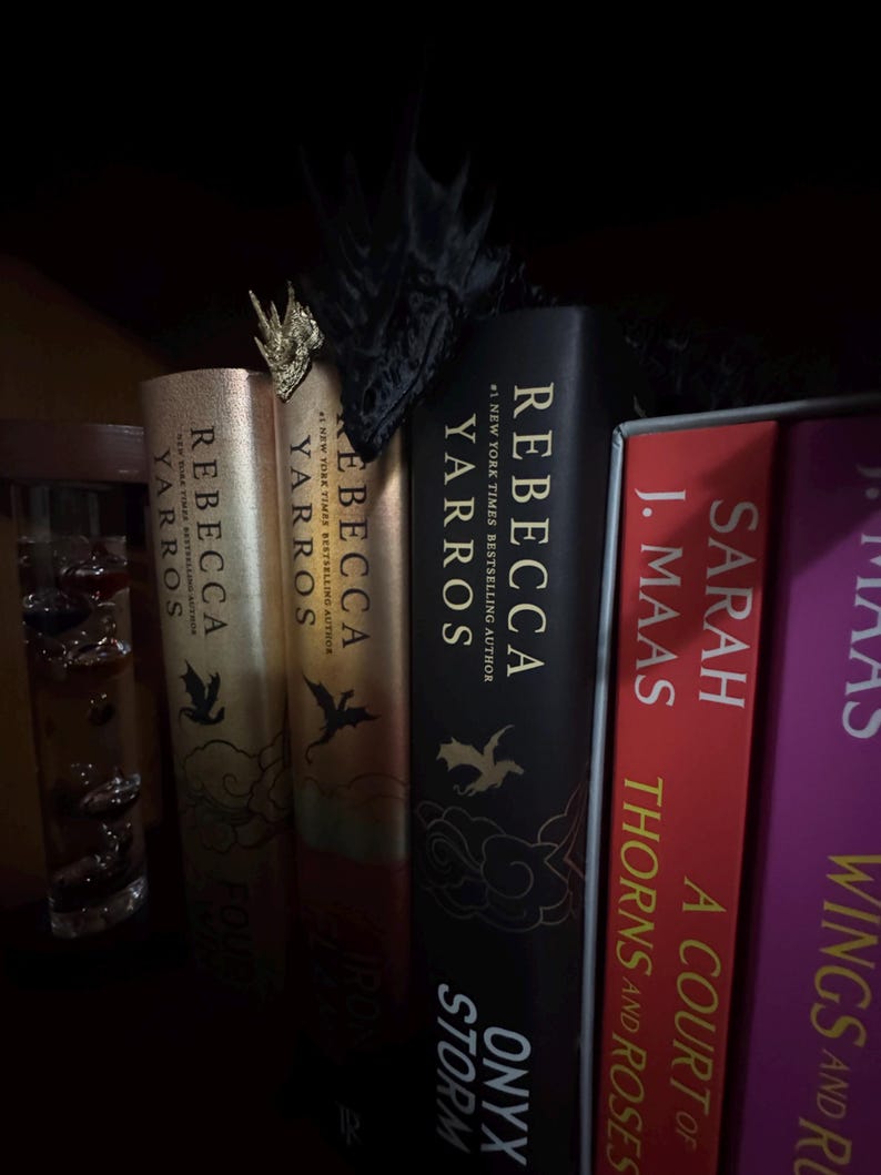 Fourth Wing Inspired Articulated Dragon Pair | Bookish Decor - Etsy