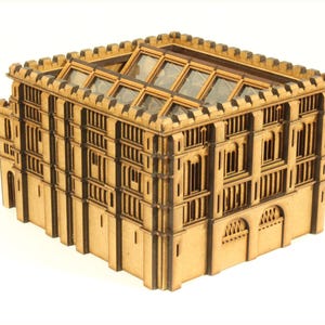 1:200 Detailed Model Castle, Mini Castle Kit, Laser Cut Kit, Historic ...