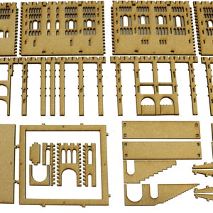 1:200 Model Castle, Miniature Kit, Mini Castle, Laser Cut Kit ...