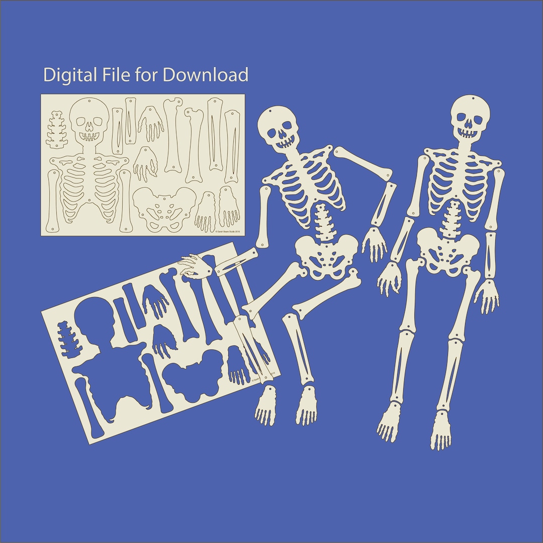 Skeleton, Halloween, Laser Cut, Design Vector Files, Day of the Dead ...