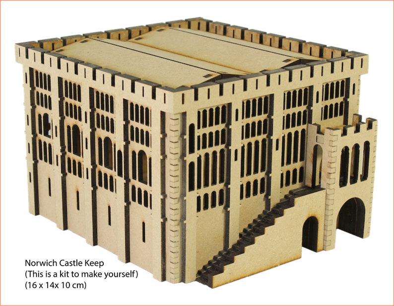 1:200 Model Castle, Miniature Kit, Mini Castle, Laser Cut Kit ...
