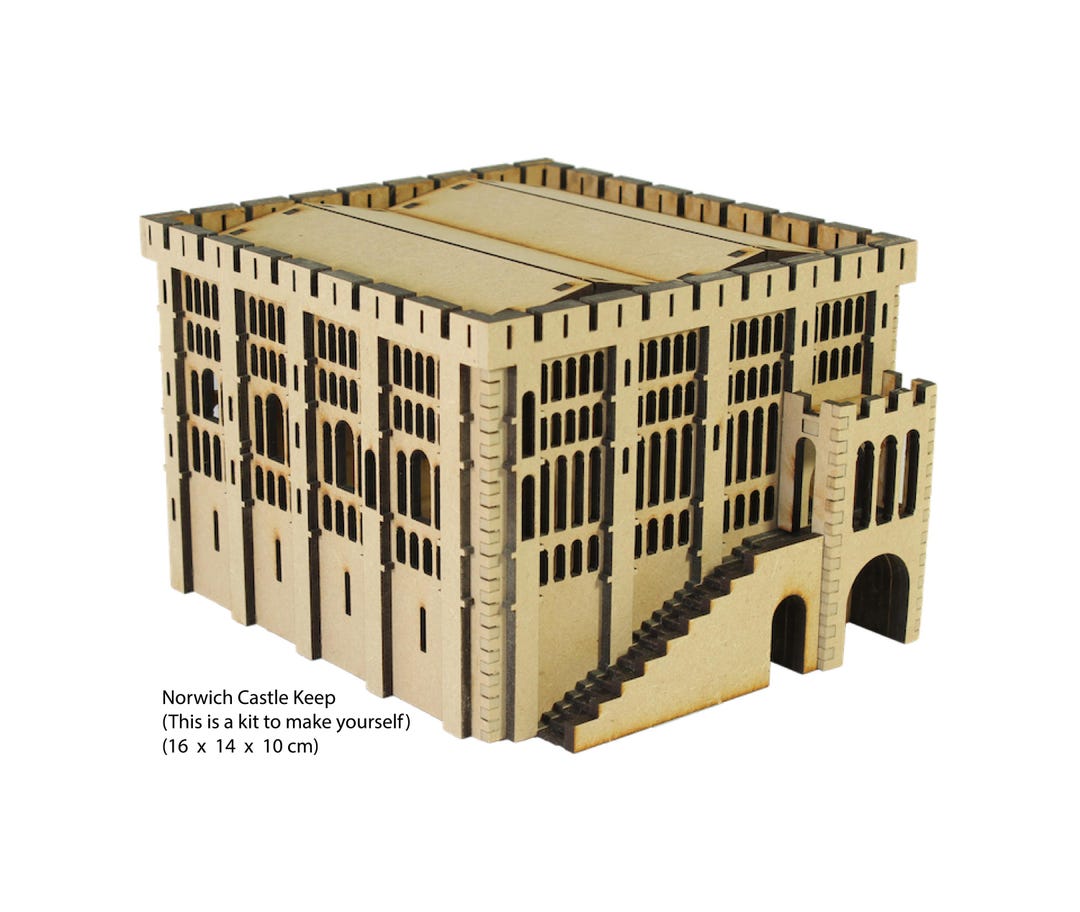 1:200 Model Castle, Miniature Kit, Mini Castle, Laser Cut Kit ...