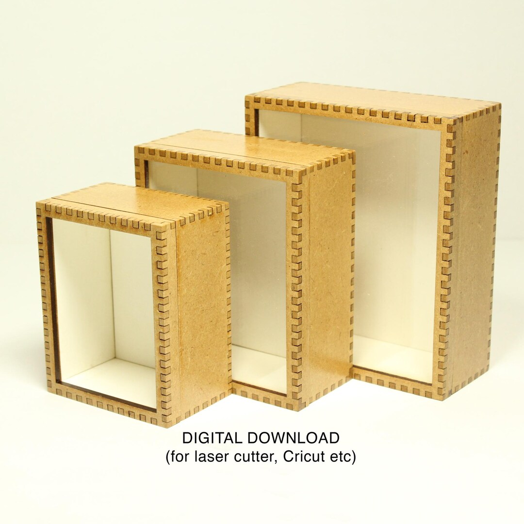 Laser Cut Display Box Template: MDF Presentation Boxes (digital ...