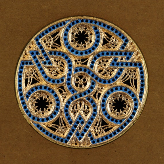 Harpsichord Rosette Parchment Rose Laser Cut Decoration - Etsy UK