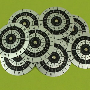 Chord Wheel, Music Theory, Circle of Fifths, Music Practice, Gift for ...