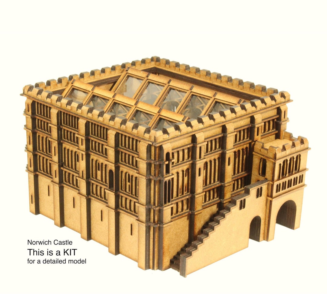 1:200 Detailed Model Castle, Mini Castle Kit, Laser Cut Kit, Historic ...