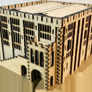 1:200 Model Castle, Miniature Kit, Mini Castle, Laser Cut Kit ...