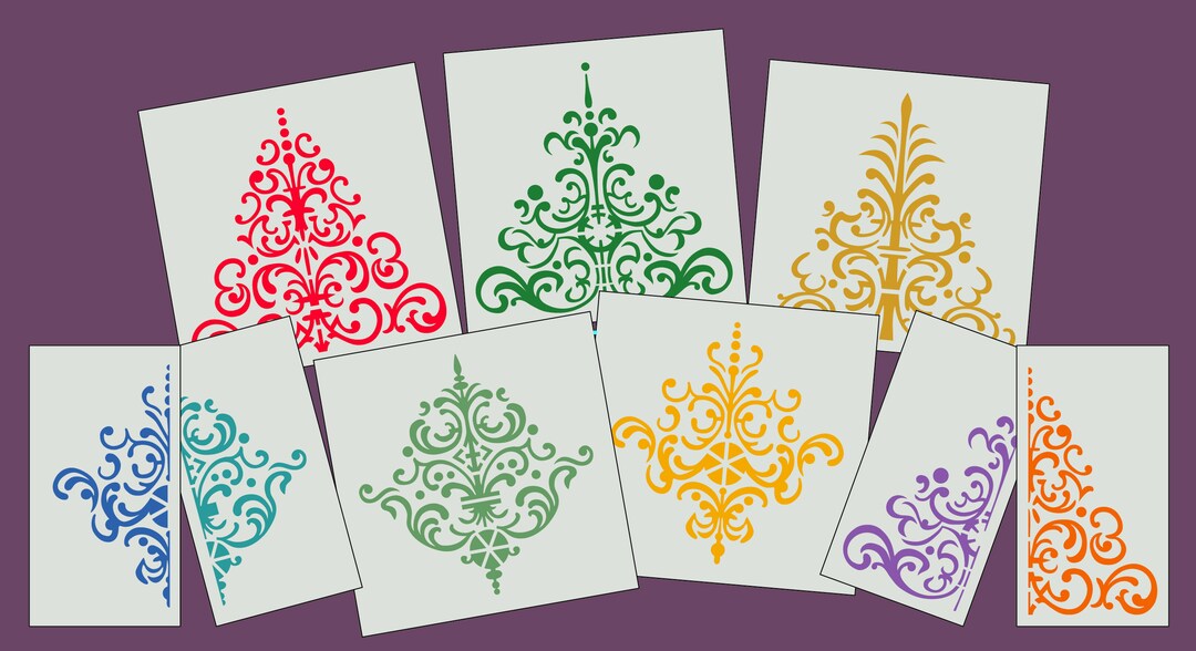 Ornate Stencil, Design Files, Arabesque Pattern, Cricut Download, Laser ...