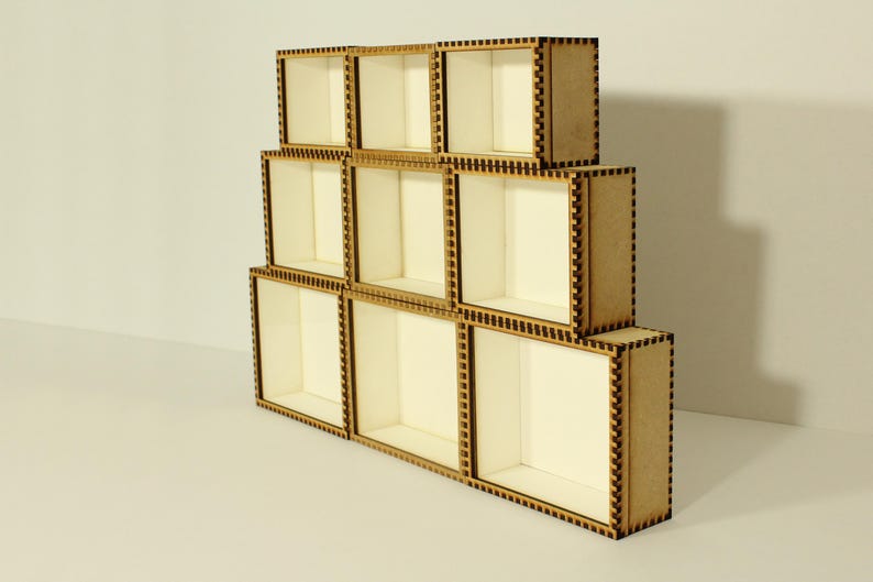 Laser Cut Display Box Template: MDF Presentation Boxes (digital ...