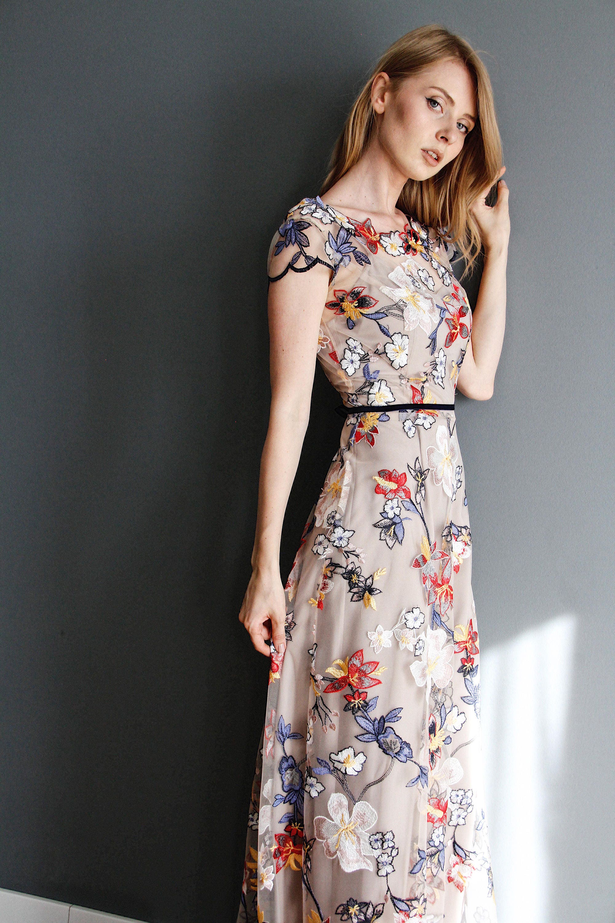 Handmade Backless 'muse' Floral Dress / Backless Dress - Etsy Canada