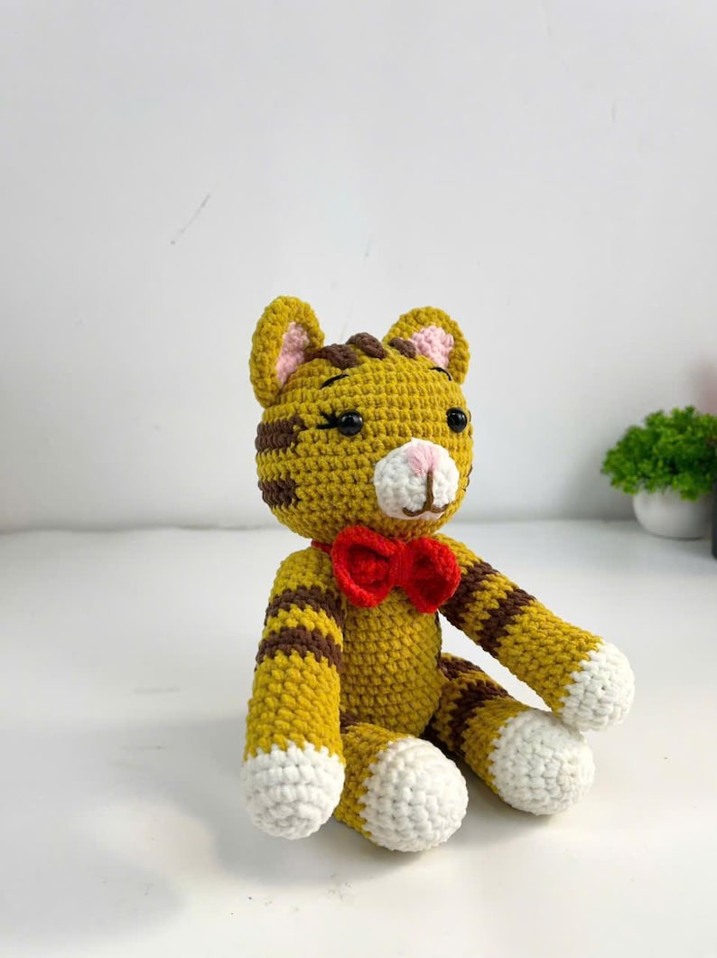 Crochet Tiger Cat Amigurumi Pattern, Easy Animal Plush (PDF) - Etsy