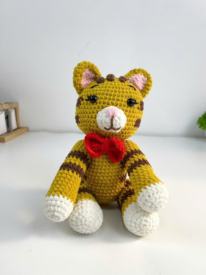 Crochet Tiger Cat Amigurumi Pattern, Easy Animal Plush (PDF) - Etsy