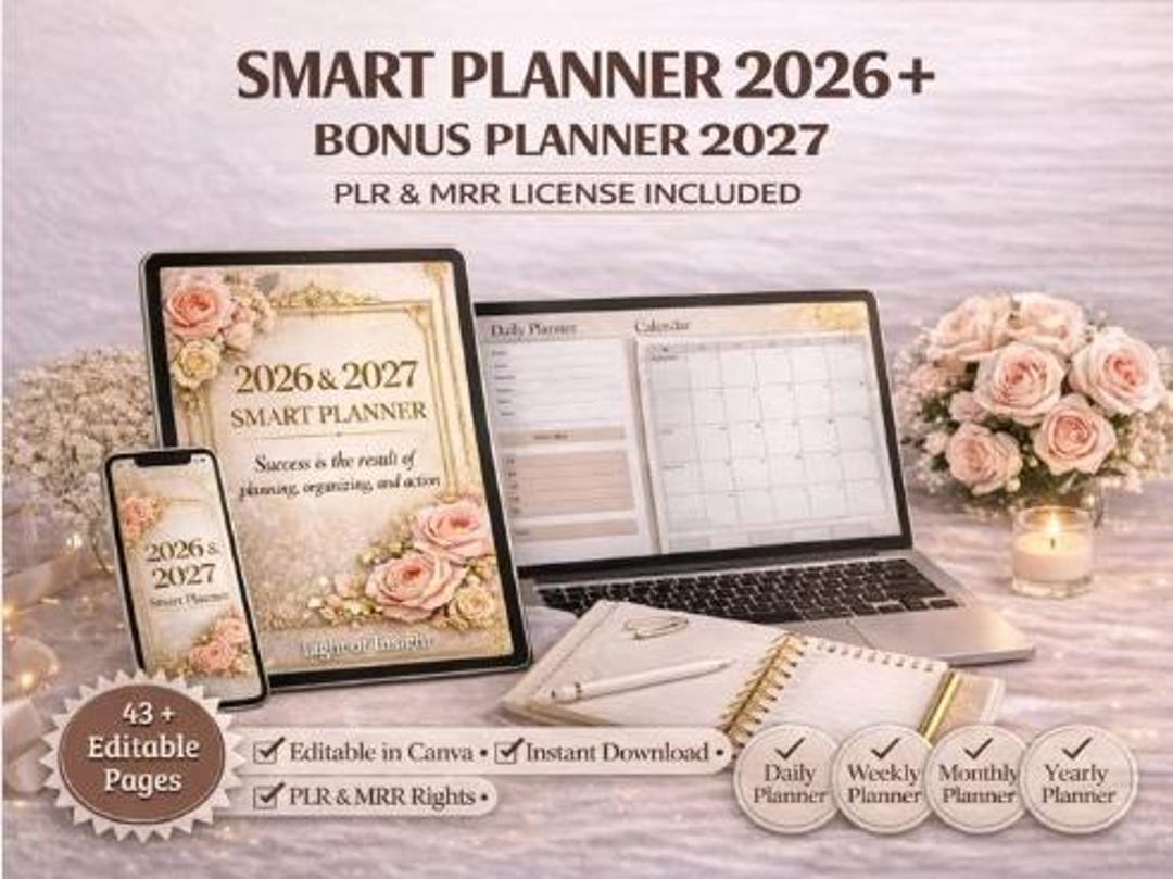 Digital Smart Planner 2026&2027 - Etsy